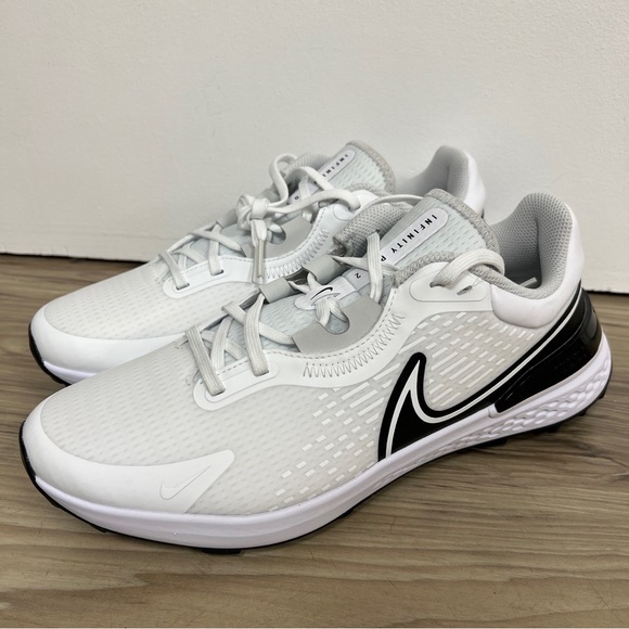 Nike | Shoes | Nike Infinity Pro 2 Spikeless Golf Shoes White Black ...